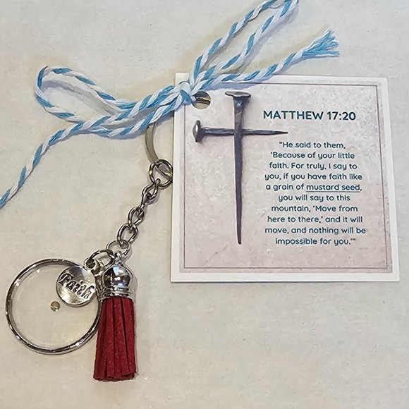 Emily Wiegel Inc | Accessories | Faith As Small As A Mustard Seed Key ...